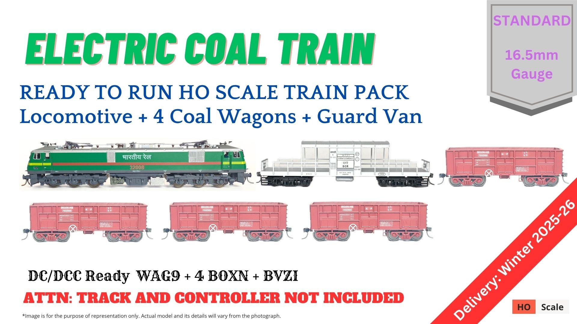 PRE-ORDER: Train Pack: Electric Coal Train (Without Tracks and Control ...