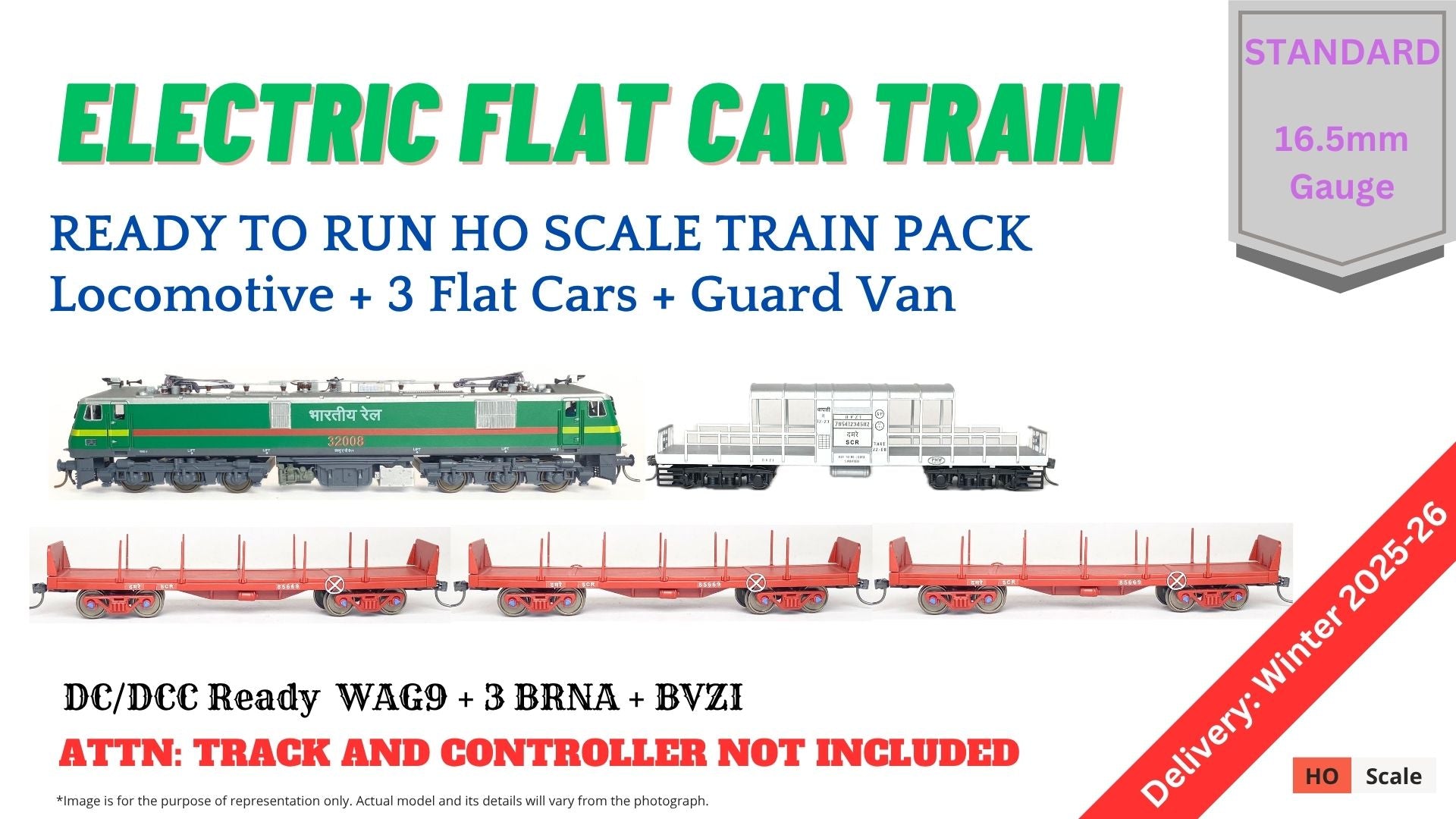 PRE-ORDER: Train Pack: Electric Flat Car Train (Without Tracks and Con ...