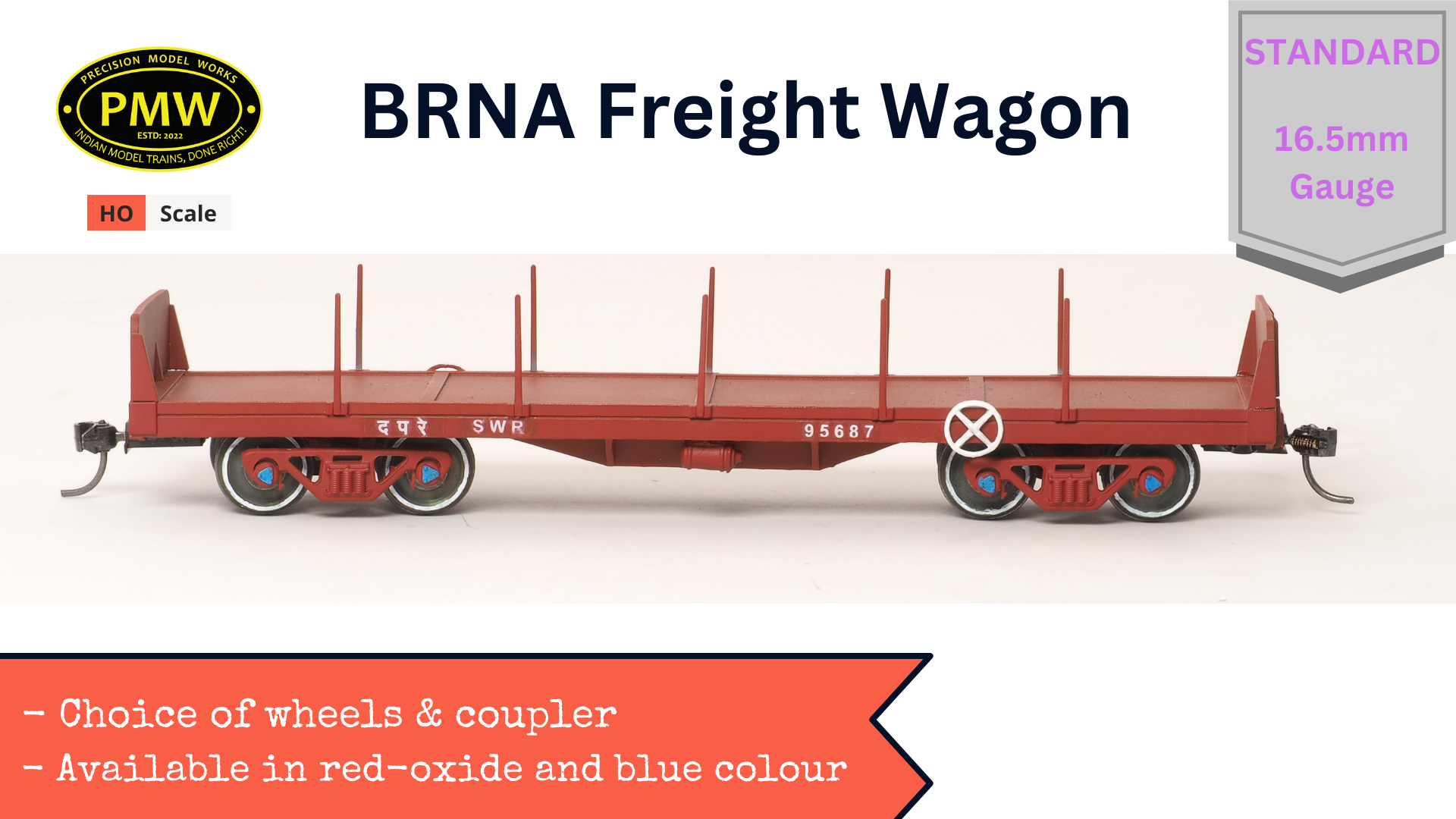 BRNA Freight Wagon, HO Scale – Precision Model Works