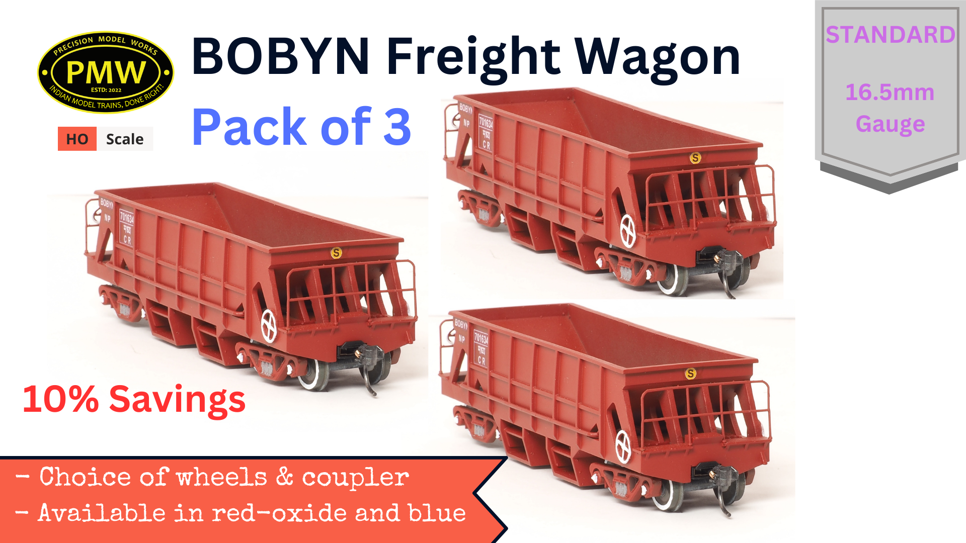 Ready To Run BOBYN - Pack of 3 - 10% Savings – Precision Model Works