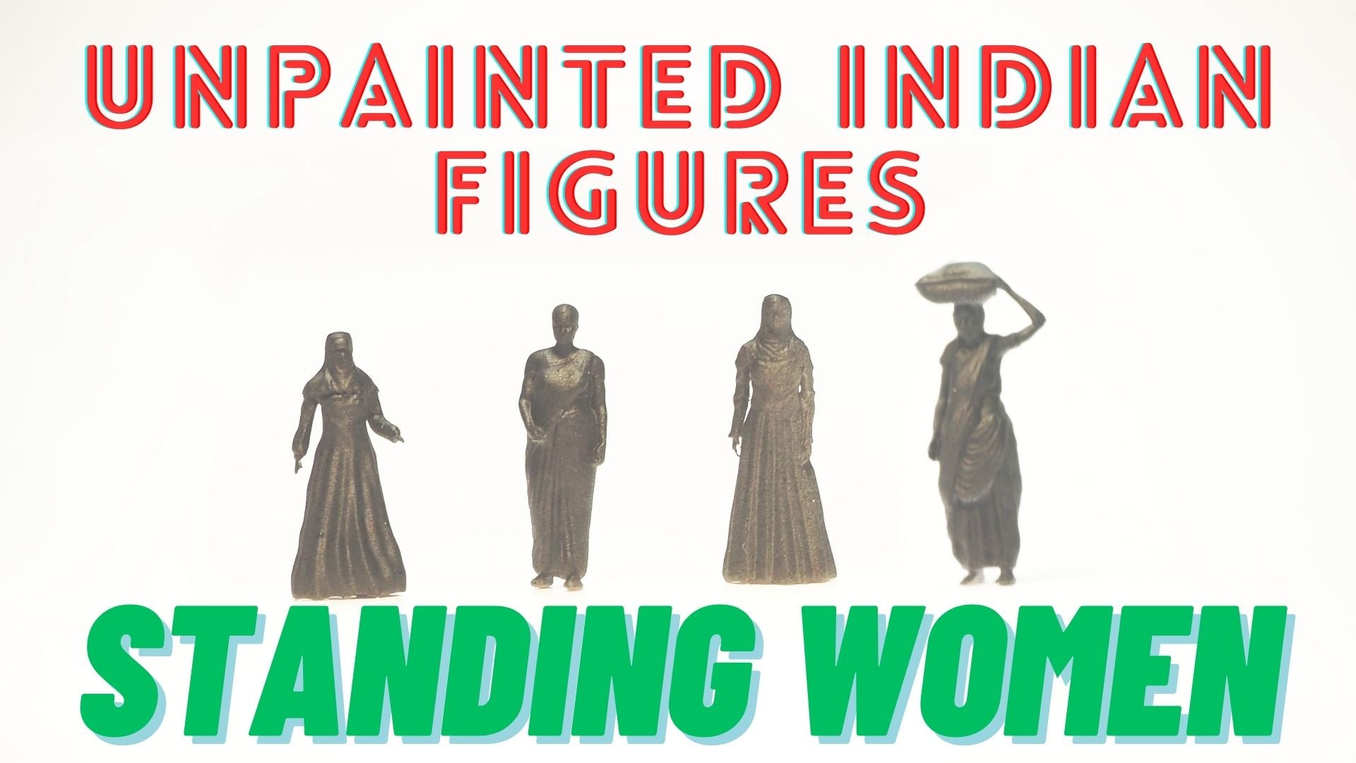 UNPAINTED Figures: Standing Indian Women – Precision Model Works