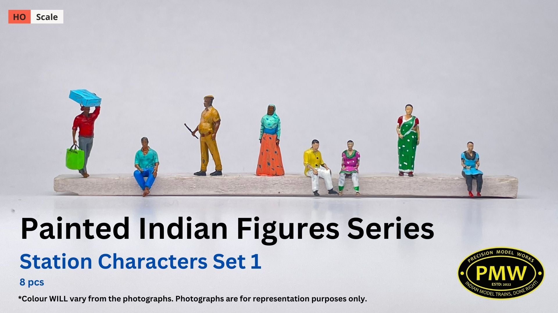 Painted Indian Figures : Station Characters - Set 1 – Precision Model Works