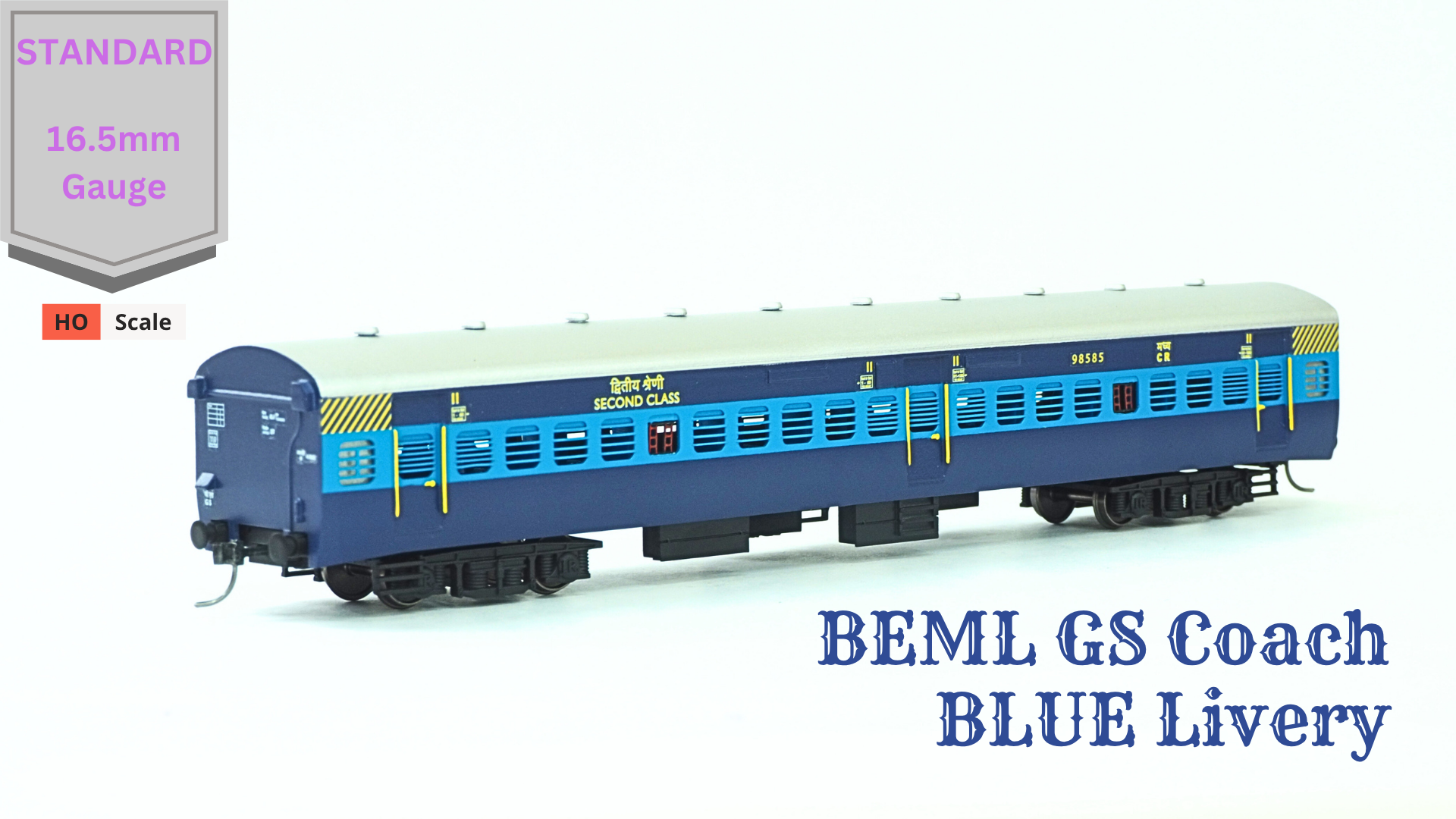 BEML GS HO Scale - Blue Livery (1990 - Current) – Precision Model Works