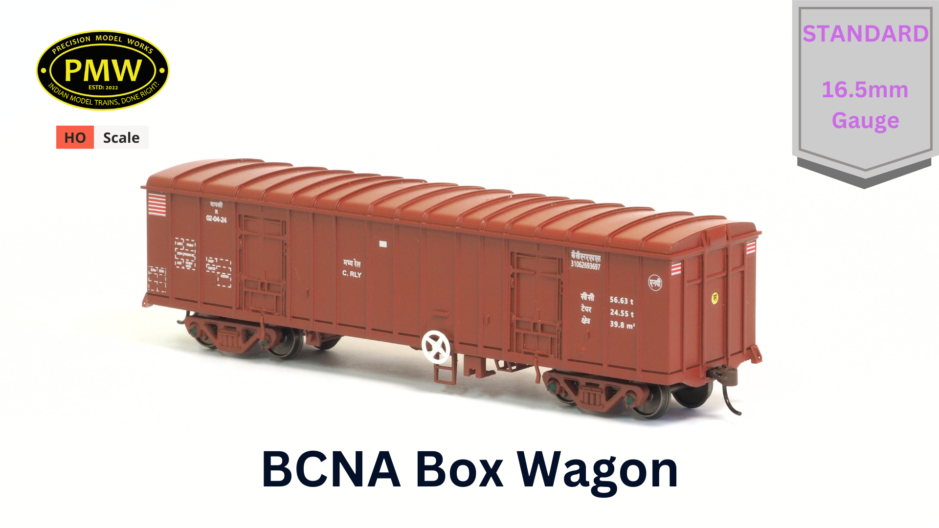 BCNA, Box Wagon, HO Scale – Precision Model Works