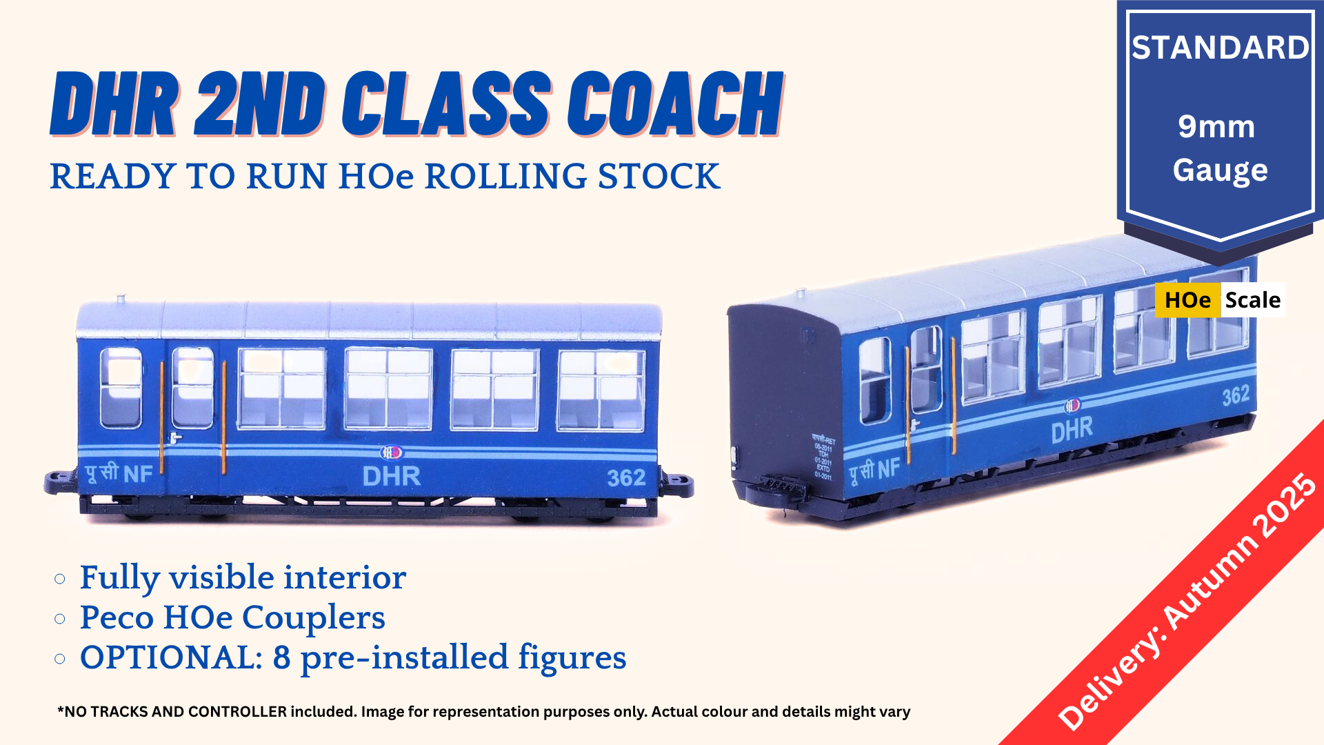 Made to Order: DHR HOe 2nd Class Coach, Ready to Run – Precision Model ...