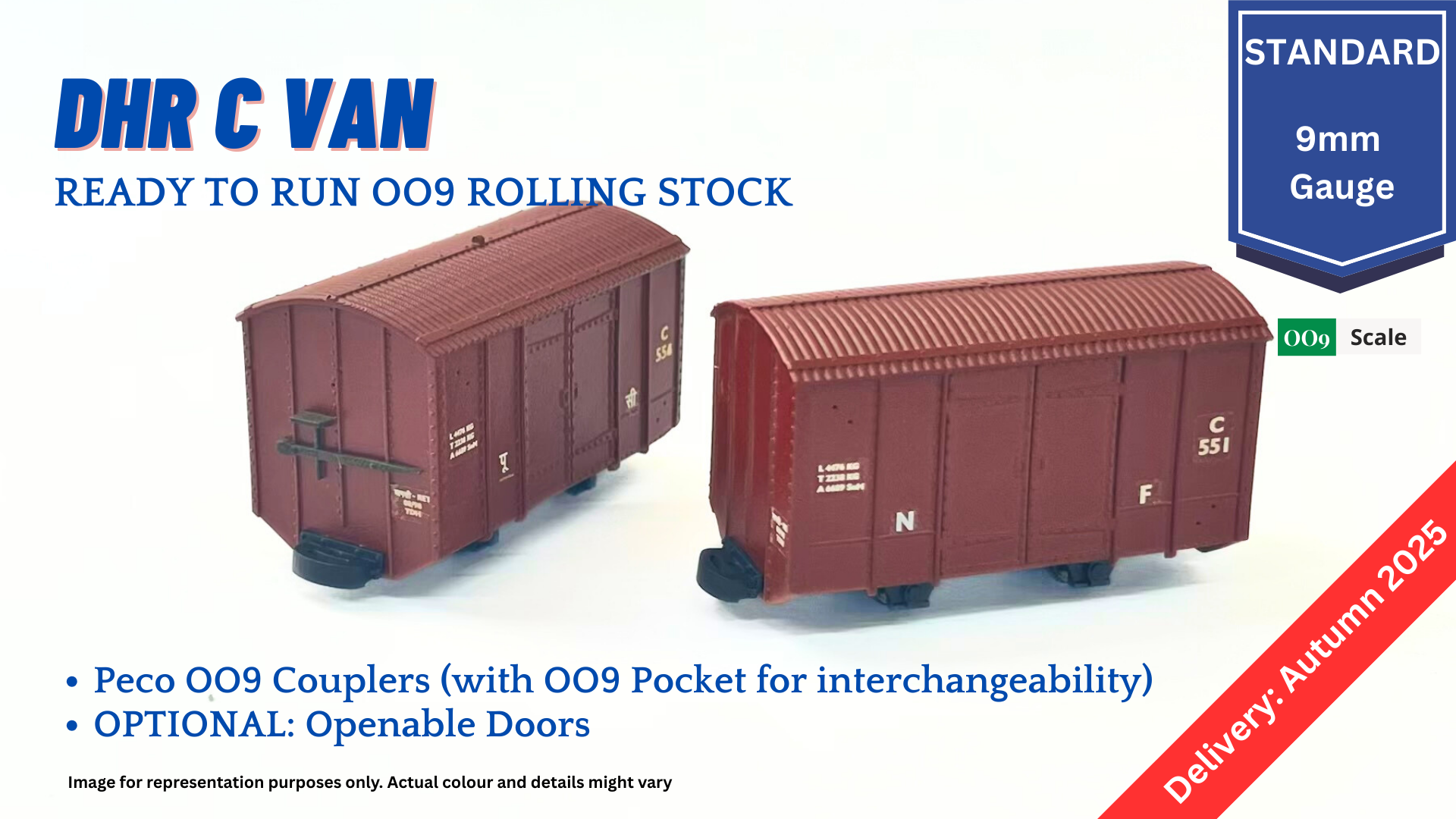 DHR C-Van, Pack of 2, Ready to Run – Precision Model Works
