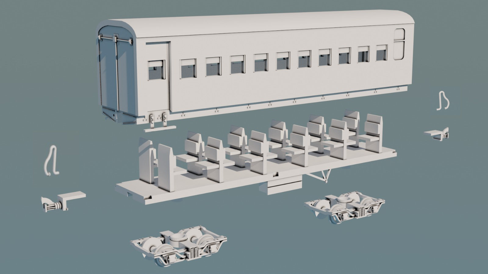 KVR - NG Passenger Coach - GS - HOe – Precision Model Works