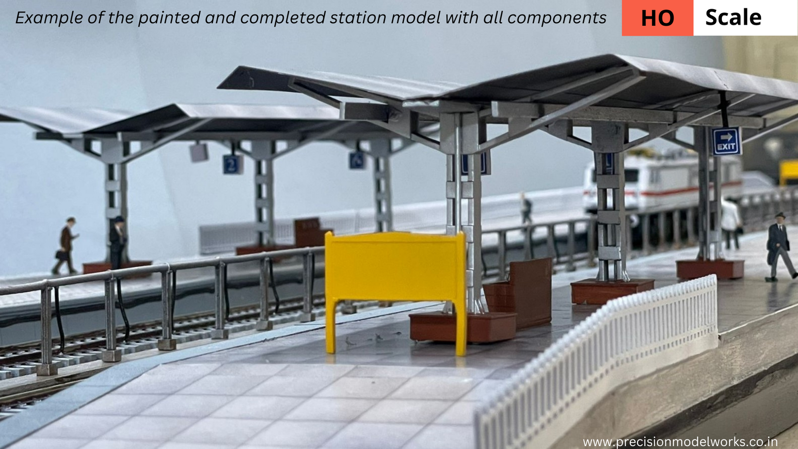 HO Station kit BUNDLE: 30" long, 2 Platforms with details, 20% SAVINGS ...