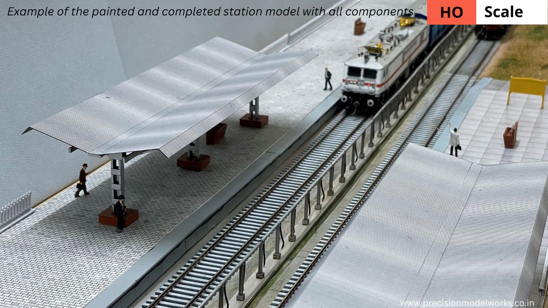 HO Station kit MEGA BUNDLE: 60" long, 2 platforms with details, 25% Sa ...