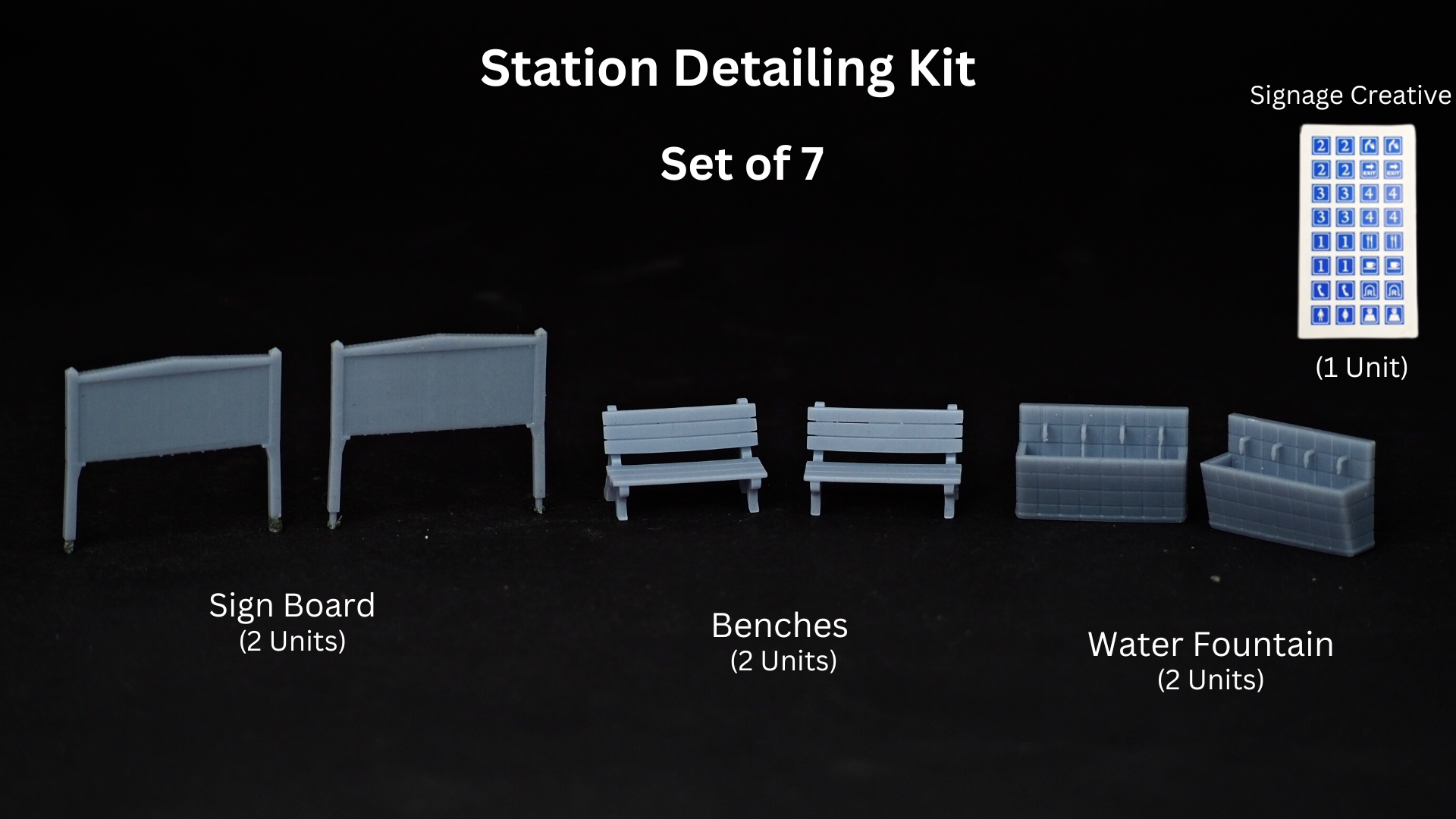 Station Detailing Kit | HO Scale – Precision Model Works